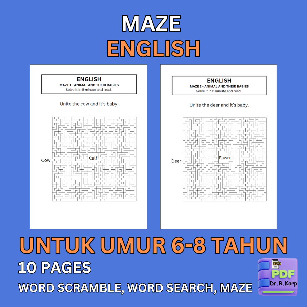 [PDF] 129 English Word Scramble Word Search Maze Games For Kids 6 To 8 ...