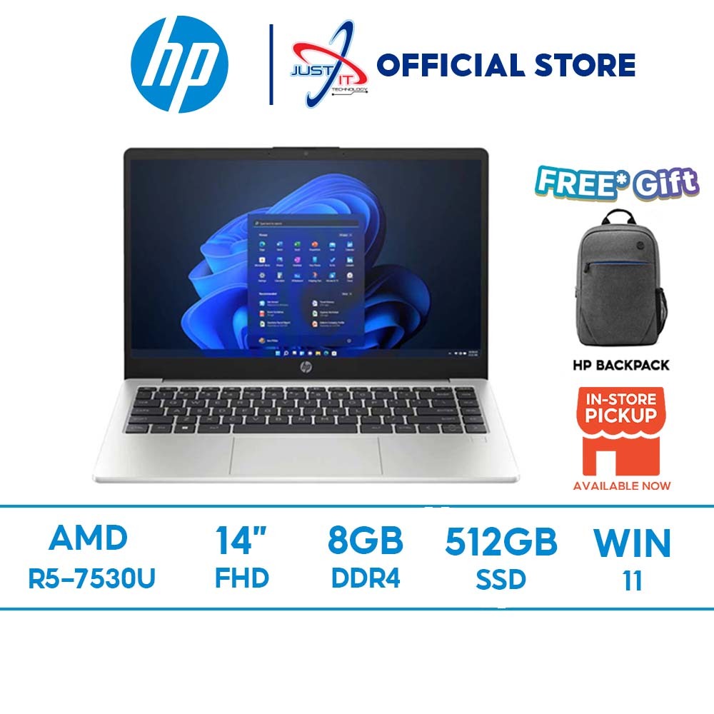 HP 245 G10 14" LAPTOP ( R5-7530U 8GD4 512GB / 14" FHD / W11H ) | Shopee ...