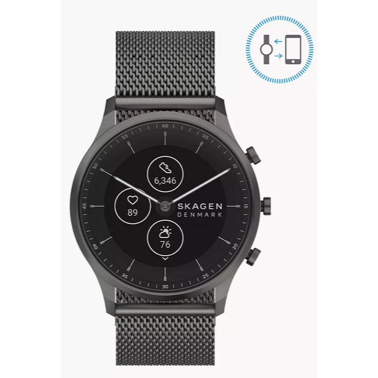 SKAGEN Jorn 42mm Gen 6 Hybrid Smartwatch - Charcoal Stainless Steel ...