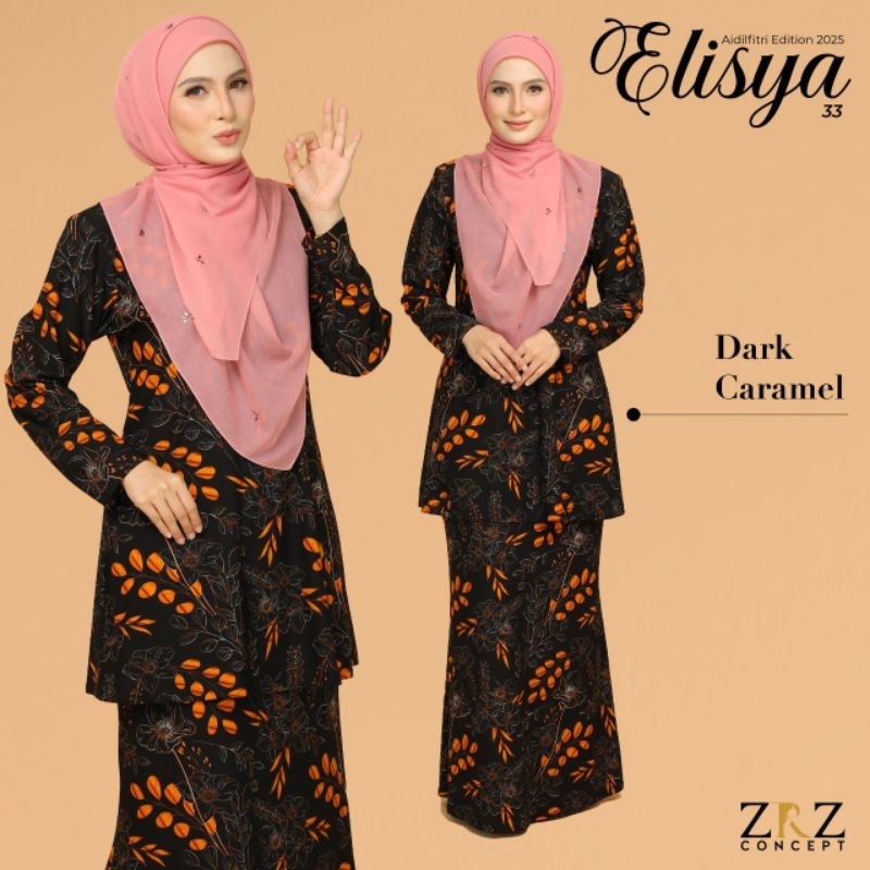 💥MURAH💥 KURUNG ELISYA BAJU TANPA GOSOK SEDONDON RAYA IRONLESS MOSS CREPE | Shopee Malaysia