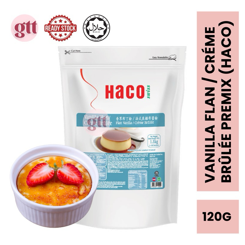 120G VANILLA FLAN MIX CRÈME BRULEE PREMIX 焦糖布丁预拌粉PUDDING POWDER PREMIX ...