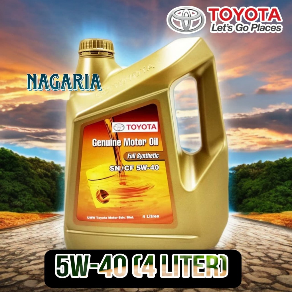 Toyota 5W40 (4 Liter) SN/CF Fully Synthetic Engine Oil - Altis ...