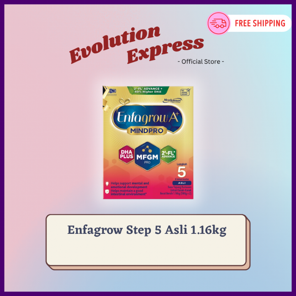 Enfagrow Step 5 Asli 1.16kg – Premium Growing-Up Milk Formula (Exp: 01/ ...