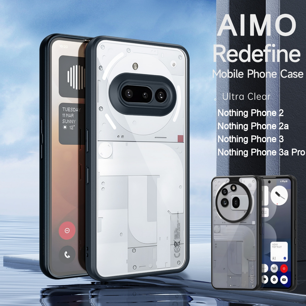 Nothing Phone 3 / 3a / 3a Pro / 2a / Phone 2 Aimo Transparent Clear ...