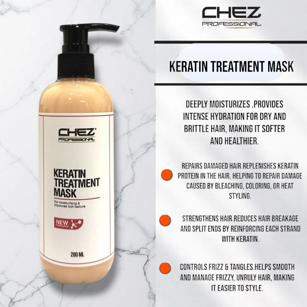 Keratin Treatment Mask Chez Professional ( Rawatan Rambut Kering&Kusam ...