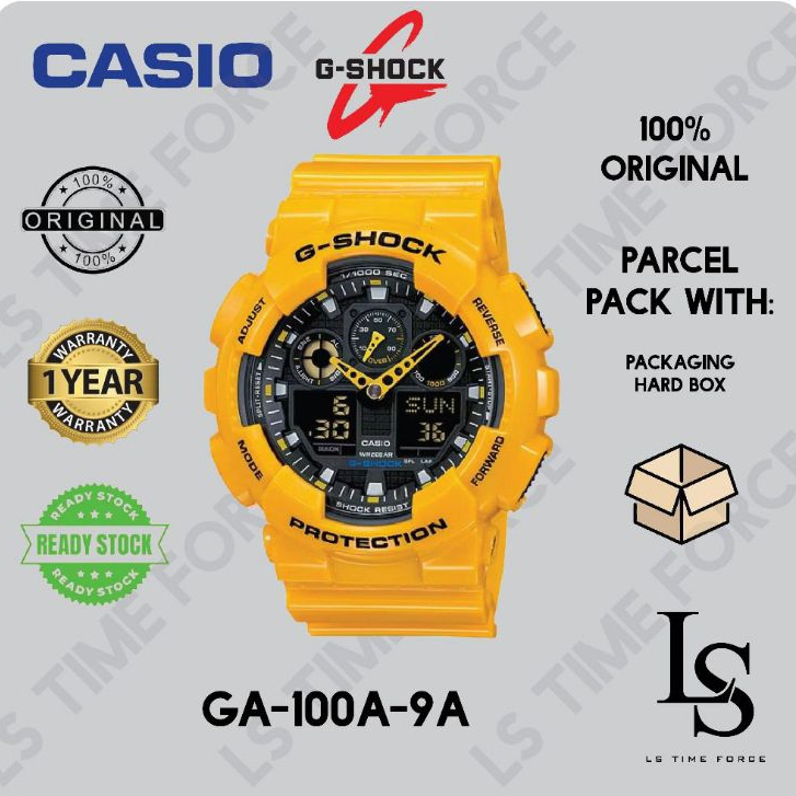 G-SHOCK ORIGINAL GA-100A-1A9/GA-100A-1A9DR/GA-100A/GA100A bumble bee ...
