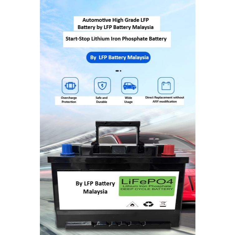 Lithium Iron Phosphate Car Starter Battery 50AH - 70AH LifeP04 / LFP /WARRANTY 2 years | Shopee ...