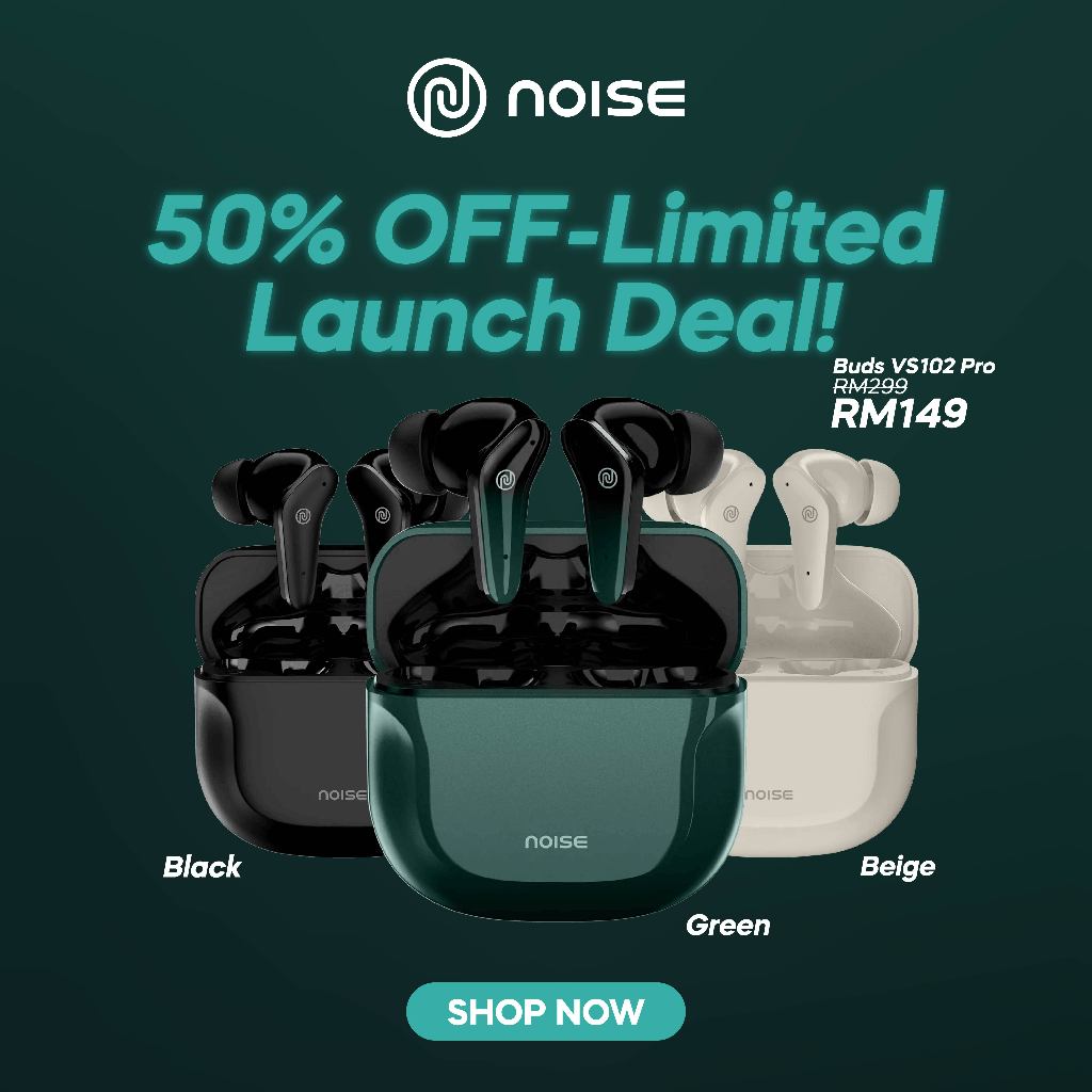 Noise Buds VS102 Pro Truly Wireless Bluetooth TWS Earbuds Earphone (ANC ...