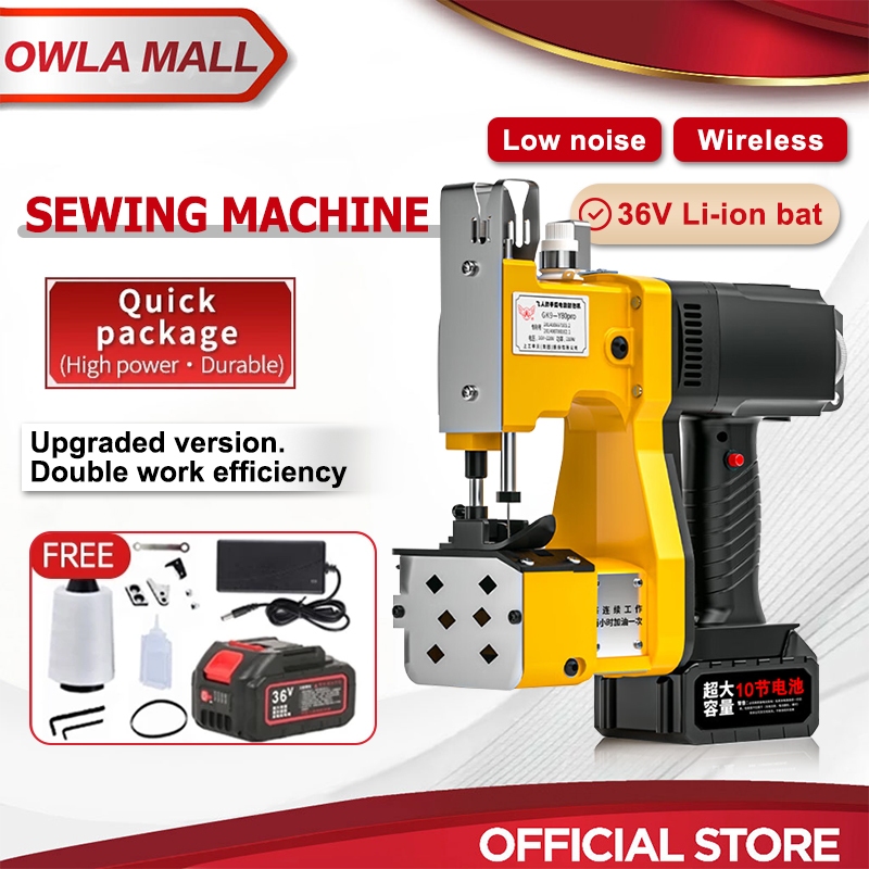 Electric Sewing Machine Handheld Mesin Jahit Industri Thread Portable ...