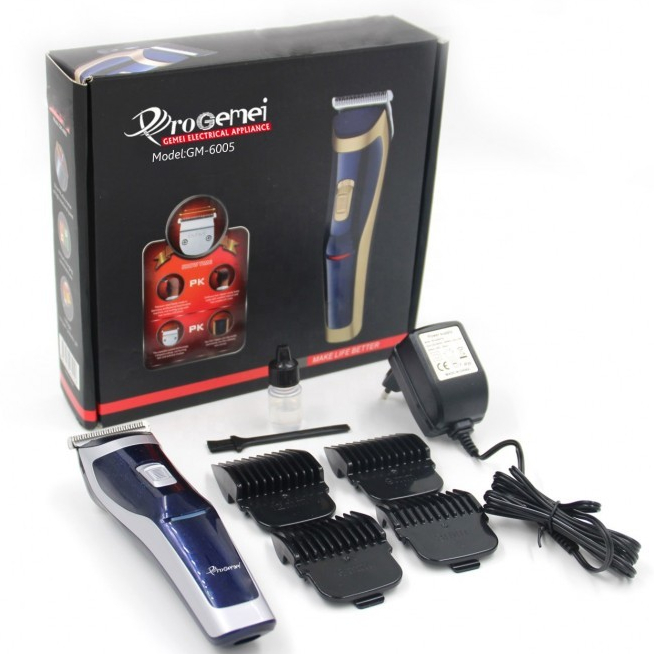 GEEMY GM-6005 PROFESSIONAL RECHARGEABLE CORDLESS TRIMMER CLIPPER SHAVER ...