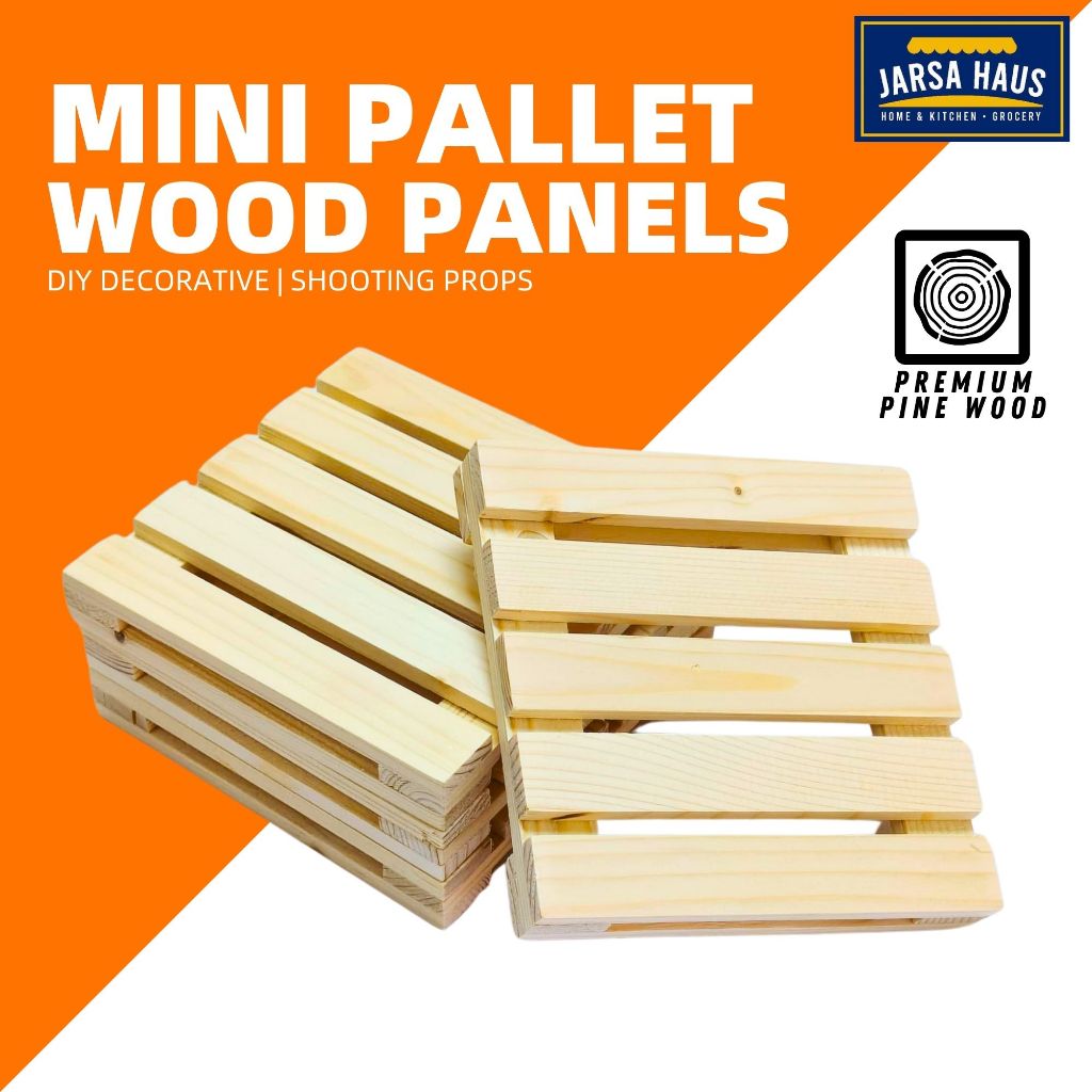 Mini Wooden Pallet Panels Coasters - DIY Decorative & Photography Props ...