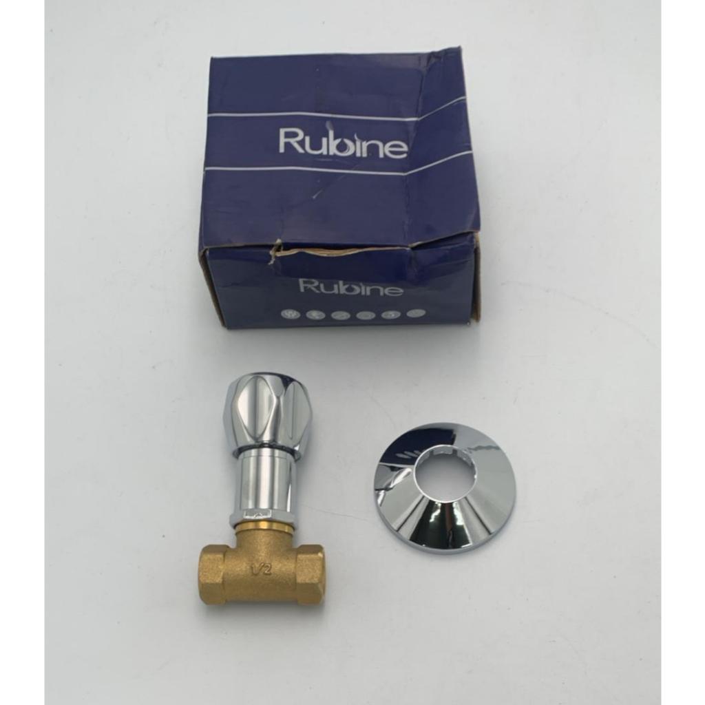 RUBINE 1/2'' FLANGE STOP COCK CONCEALED STOP VALVE *BOX DENTED ...