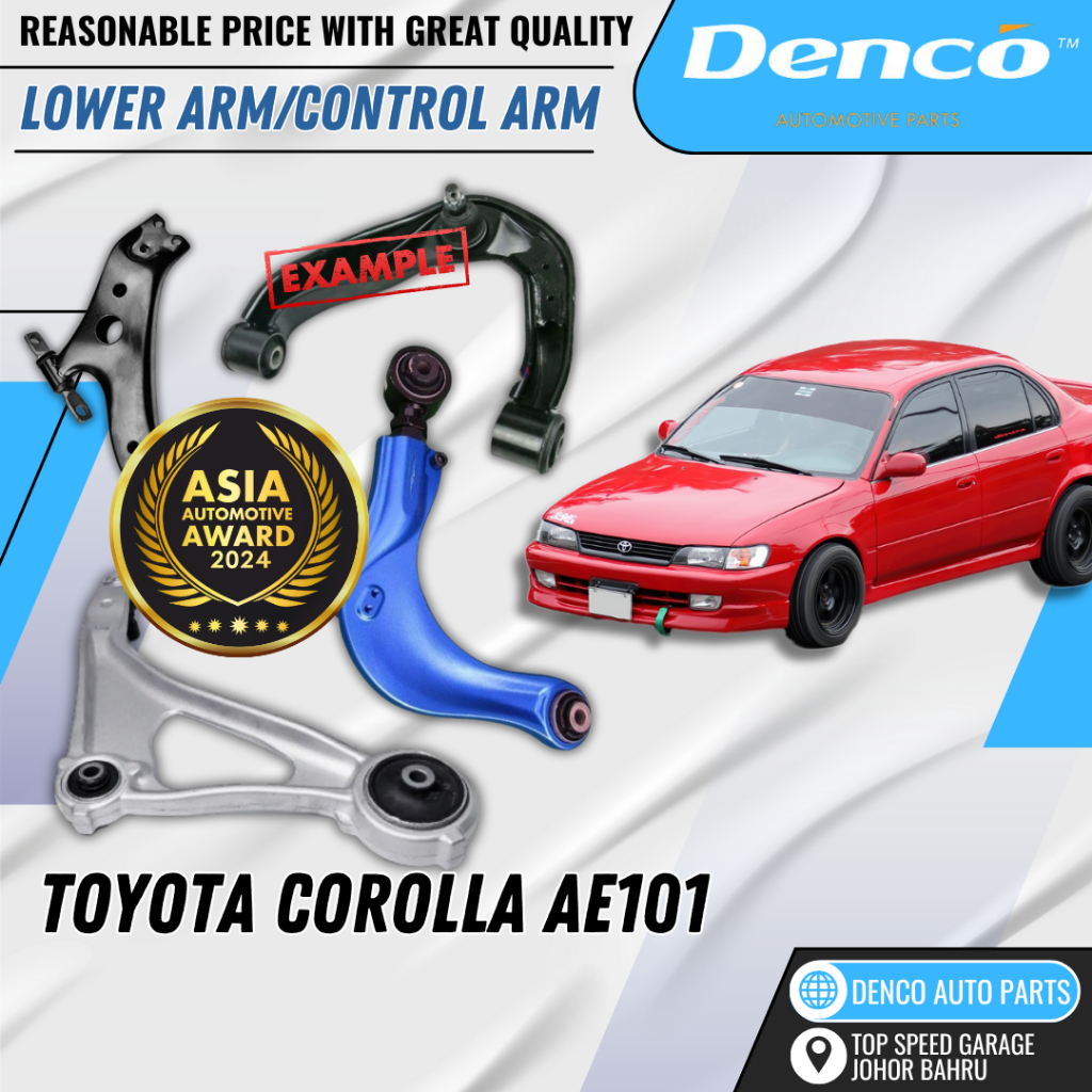 TOYOTA COROLLA AE101 - DENCO ORIGINAL LOWER ARM [FRONT/DEPAN] | Shopee ...