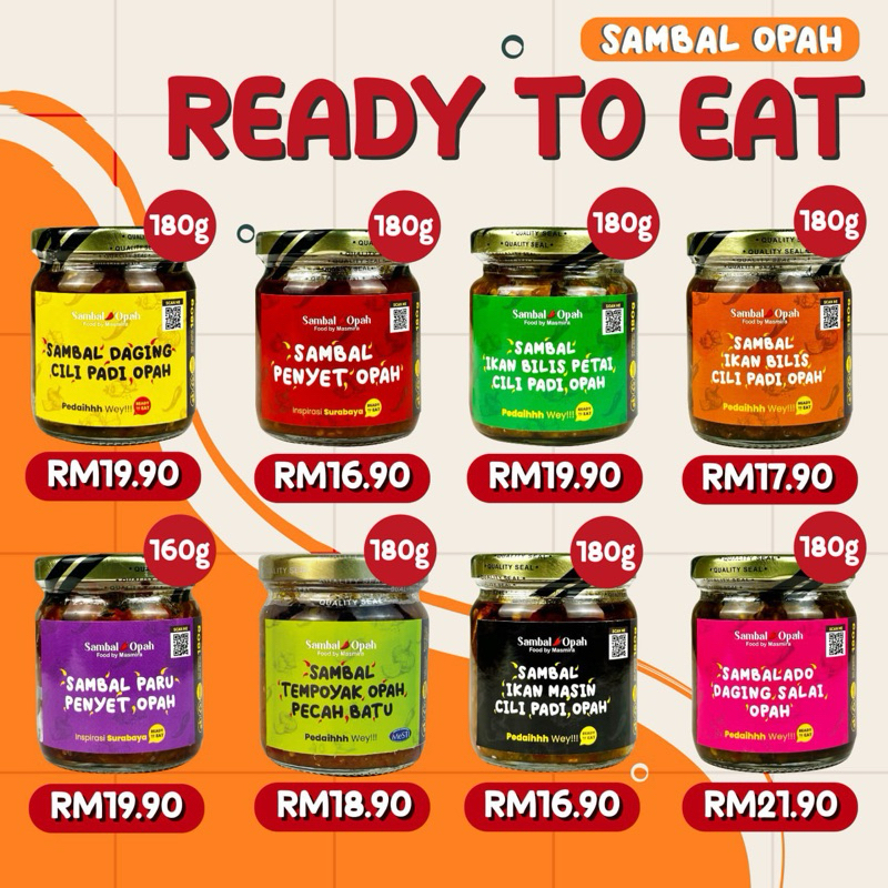 SAMBAL OPAH (READY STOCK) SAMBALADO DAGING SALAI/SAMBAL IKAN BILIS ...