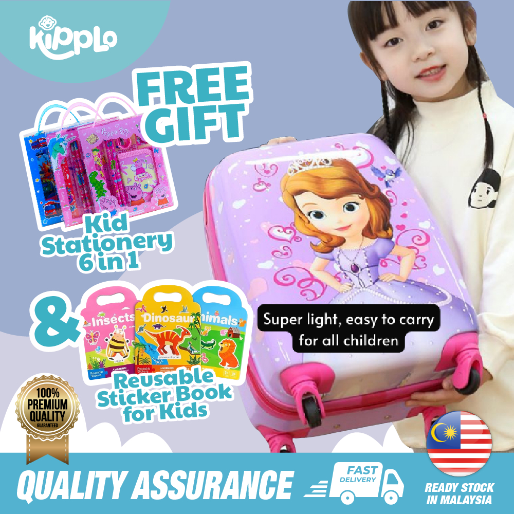 【KIPPLO】3D Cartoon 18 Inch Kids Luggage Bag Kids Travel Bag Cute ...