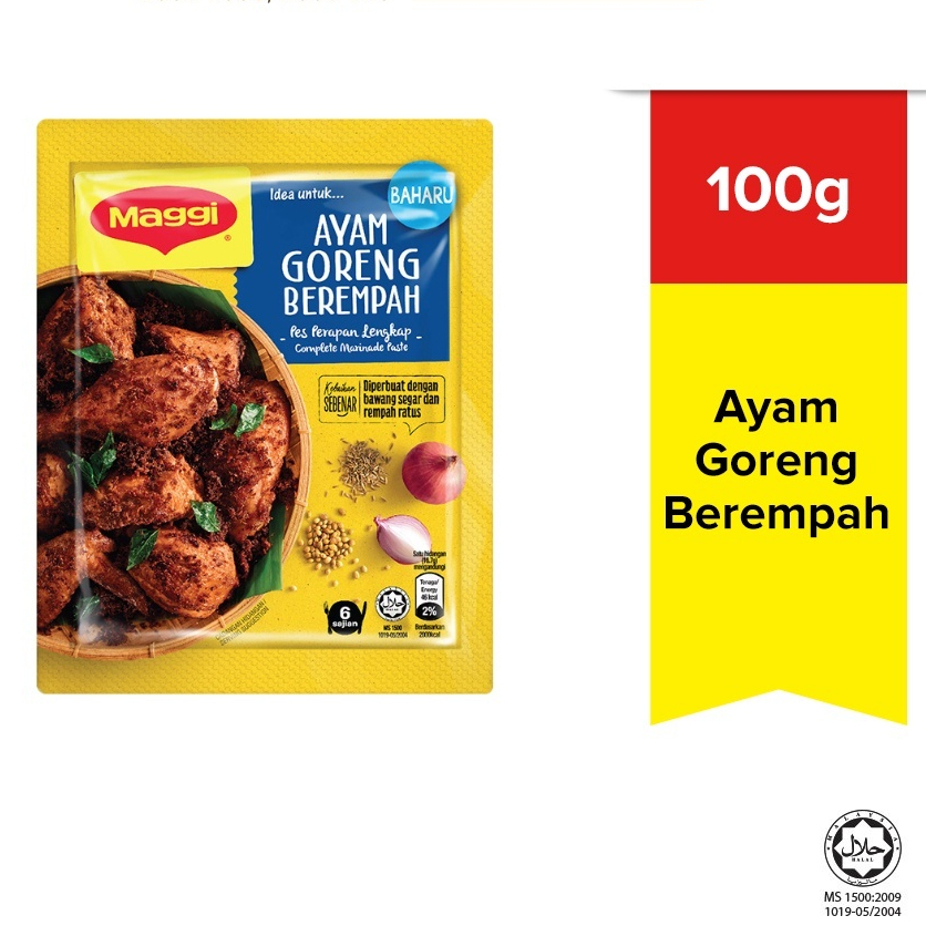 Pes Ayam Goreng Berempah/Complete Marinade Paste 100 Gram - MAGGI ...