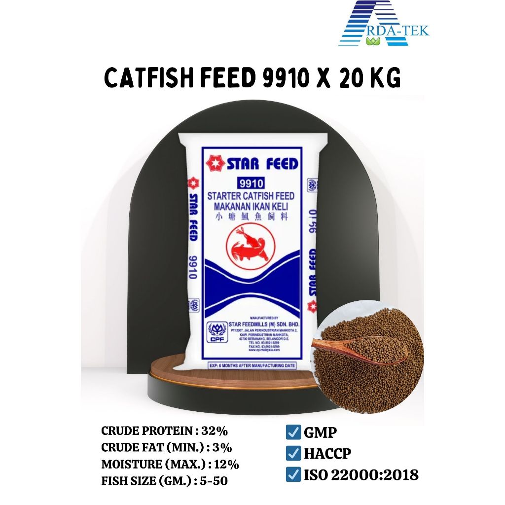Starfeed 9910 [20KG] - Pellet makanan ikan keli puyu talapia toman ...
