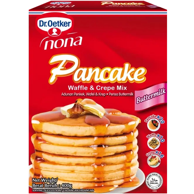 Dr. Oetker NONA Pancake Waffle & Crepe Mix Buttermilk 400g | Adunan ...