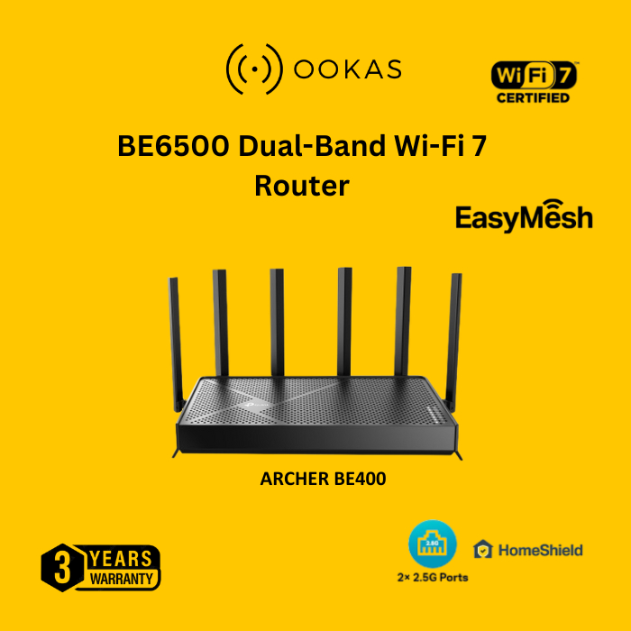 TP-Link Archer BE400 / BE230 / BE220 Wi-Fi 7 Router (Up to 6.5 Gbps ...