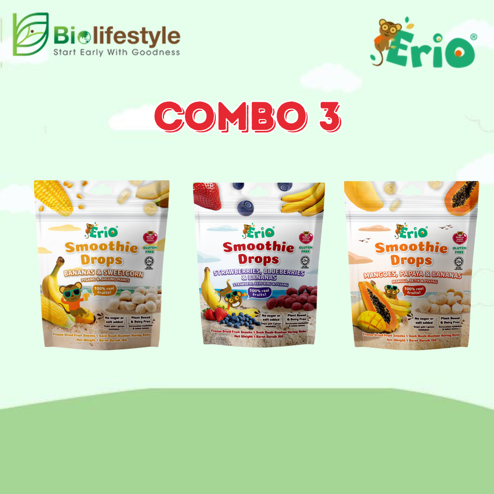 (Combo Pack Of 3) Erio Smoothie Drops 15g | Shopee Malaysia