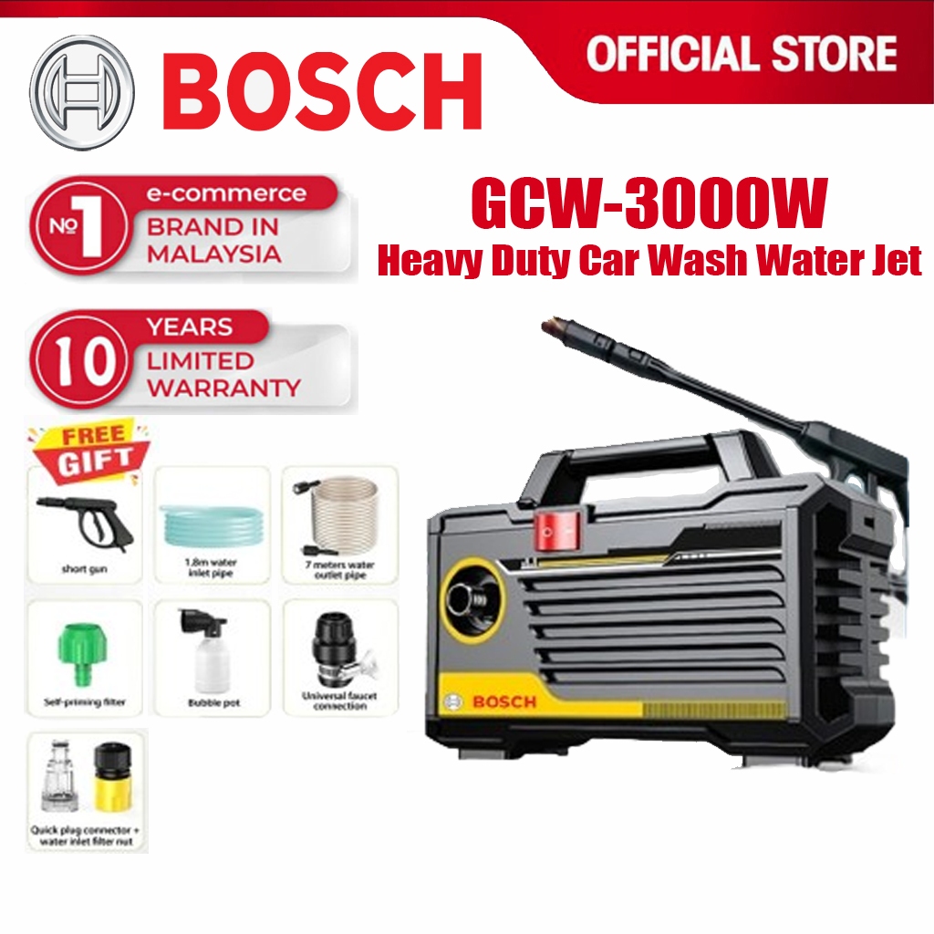 [READY STOCK] BOSCH Car Wash Machine Heavy Duty Car Wash Water Jet Machine High Pressure Water ...
