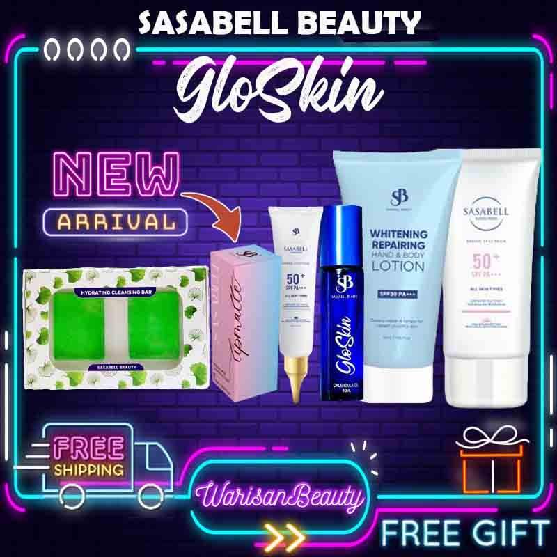 Sunscreen gloskin body lotion cleansing bar By Sasabell Beauty Original ...