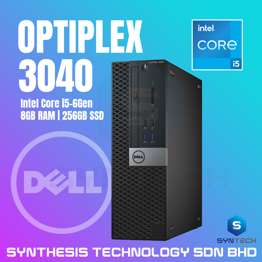 🔥 DELL OPTIPLEX 3040 3050 5060 SFF PC DESKTOP 🔥 I5-6/7/8 GEN 8GB RAM ...