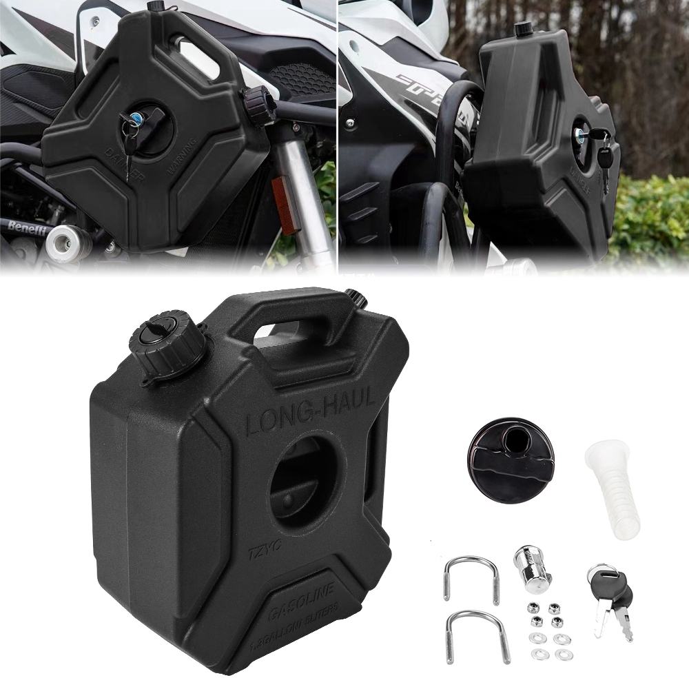 5L Plastic Storage Portable Oil Gas Fuel Petrol Diesel Water Tank Jerry ...
