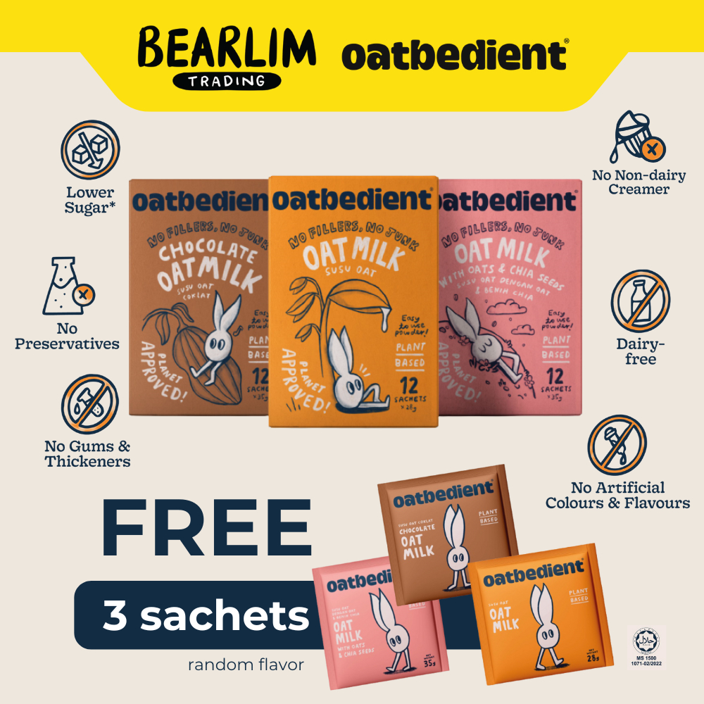 Oatbedient Oat Milk Series Bundle of 3 | 12 sachets per box | 3 Boxes ...