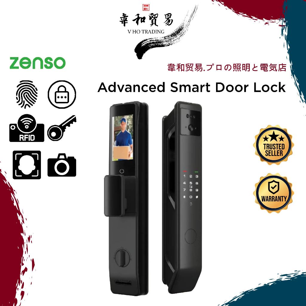 [VHO] Zenso Advanced Smart Door Lock | Shopee Malaysia