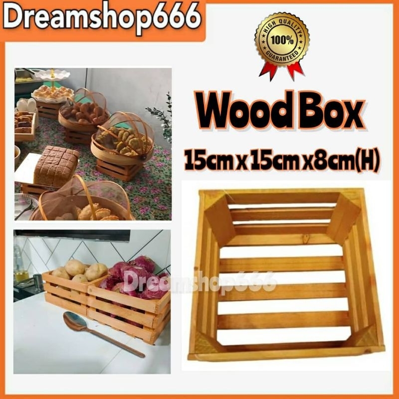 Wood Box Decoration/Storage Box/Wood Pot/Pelapik Kayu Hantaran/Garden ...