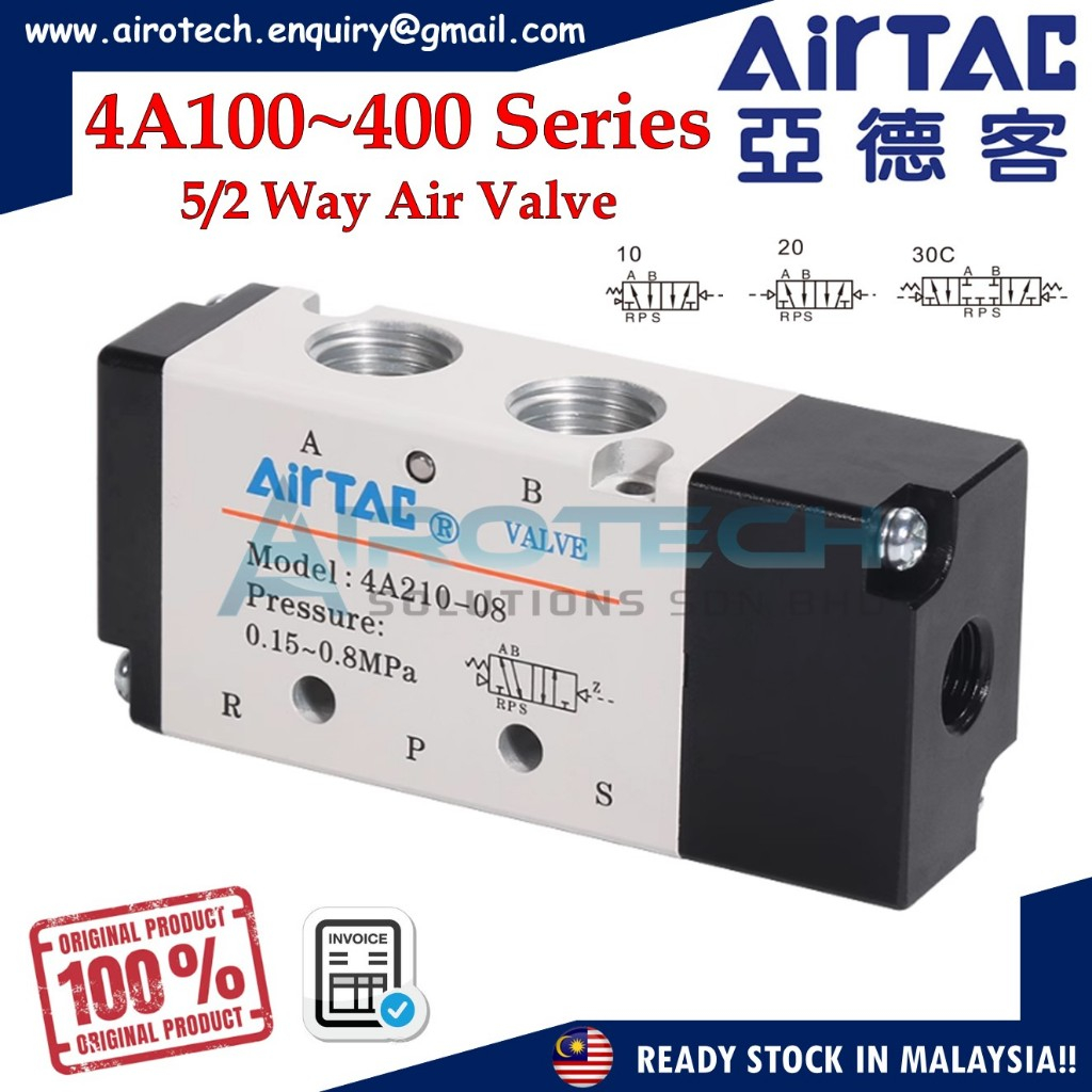 AirTAC 4A Series Air Pilot Valve 4A100~400 Series | Shopee Malaysia
