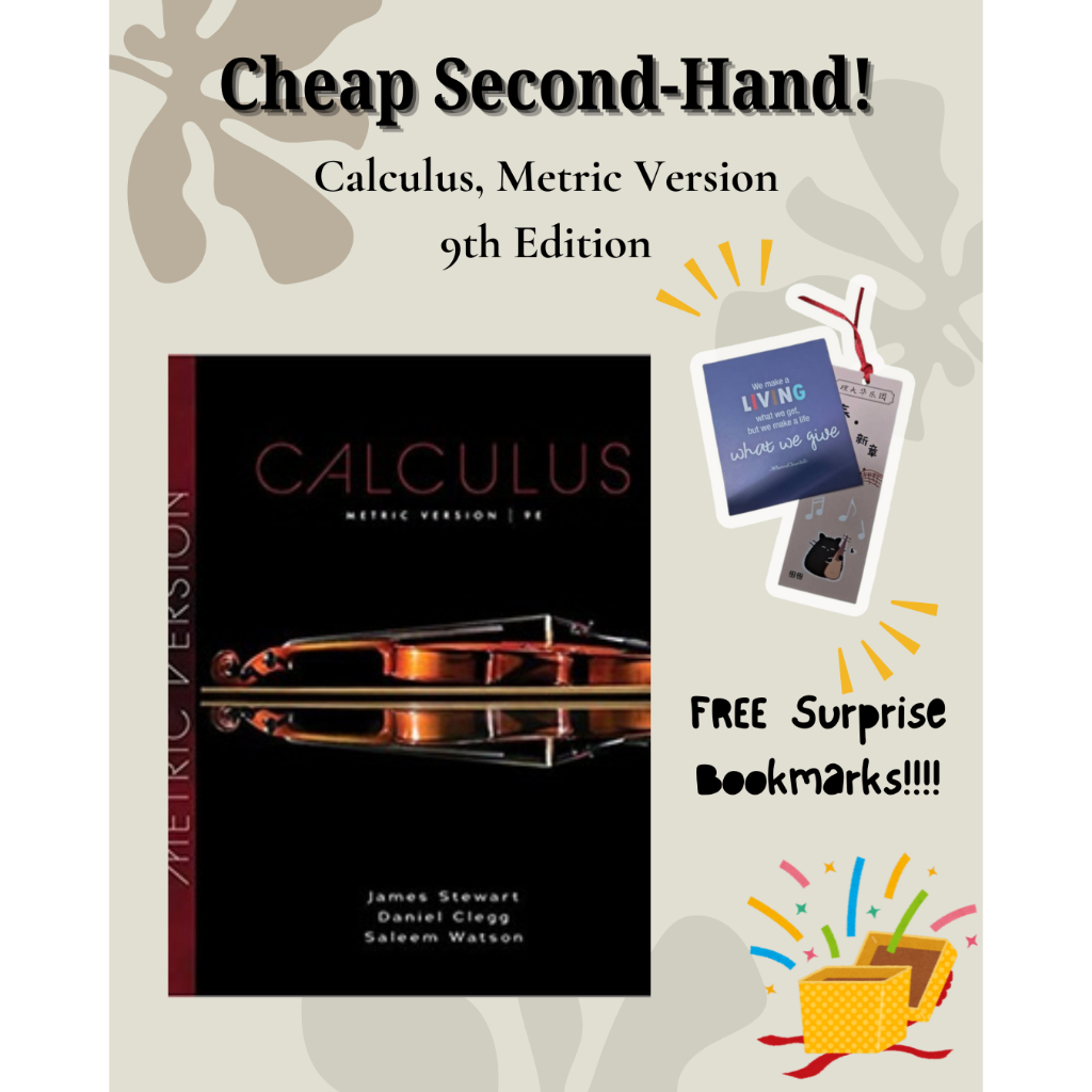 📖 🔥[Cheap Second-Hand] Calculus, Metric Version 9E | University Math Textbook | Shopee Malaysia