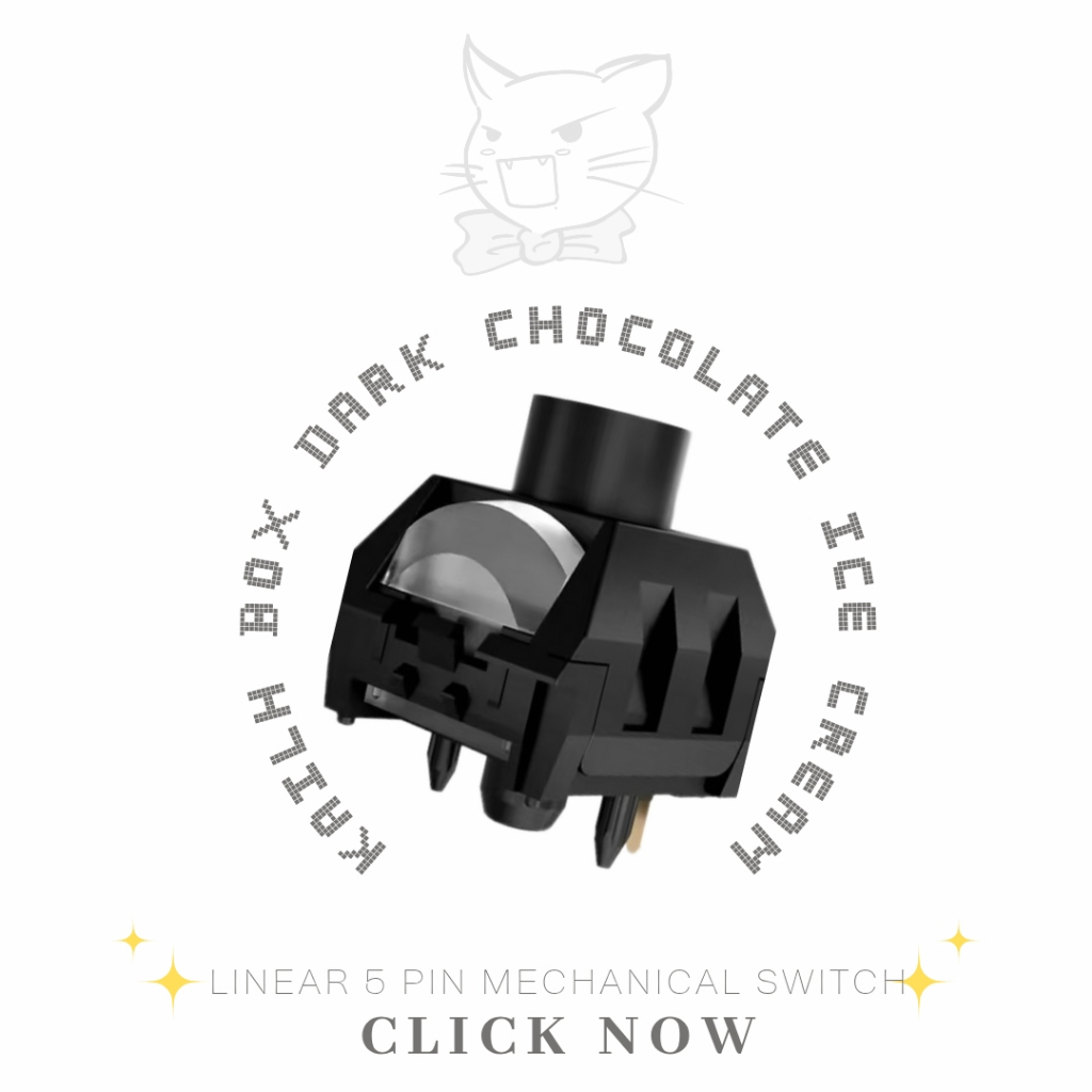 Kailh Box Dark Chocolate Ice Cream 5 Pin Linear RGB Switch for MX ...