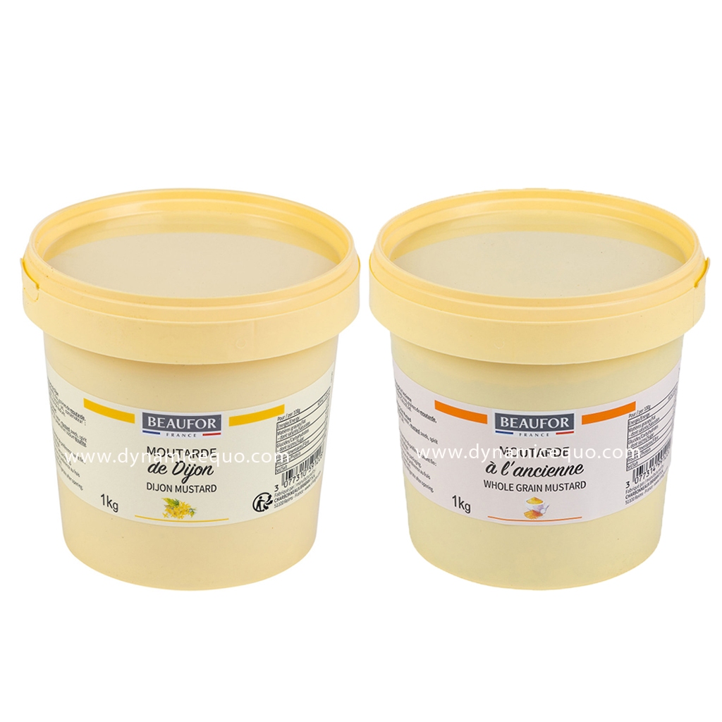 BEAUFOR (France) HALAL Whole Grain Mustard Dijon Mustard 1kg | Shopee ...