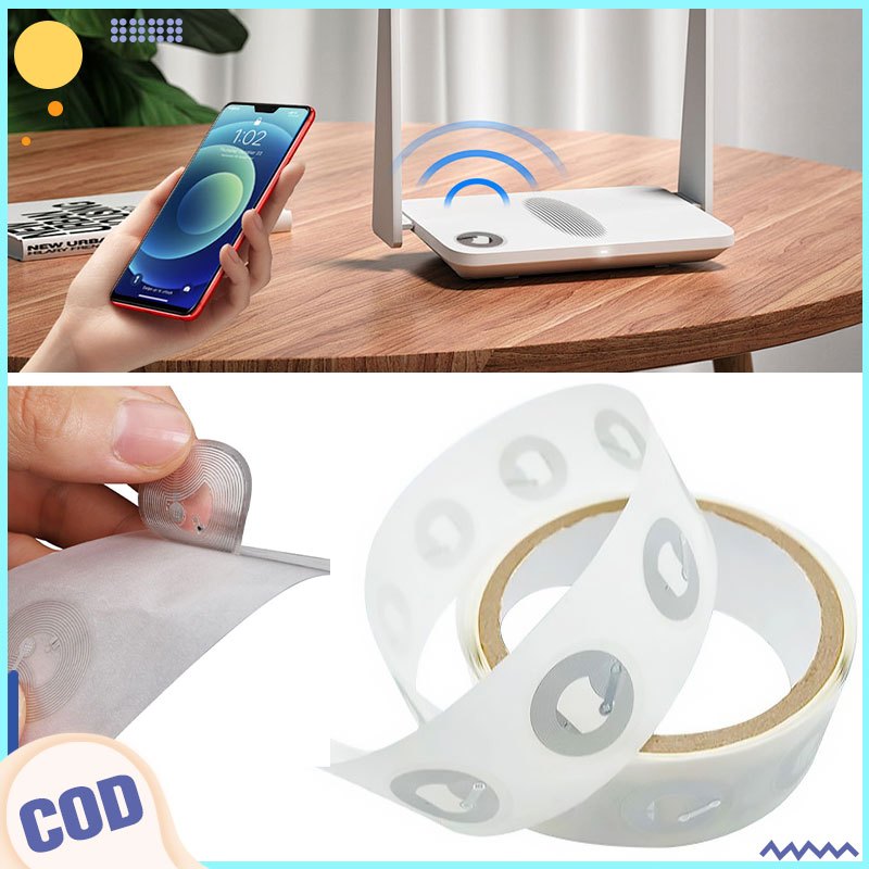 10Pcs NFC Stickers 213 Blank NFC Circular Sticker Writable Programmable ...