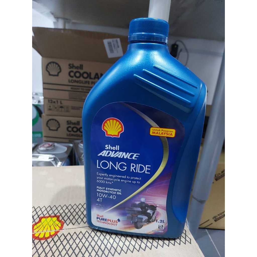 SHELL ADVANCE LONG RIDE [FULLY SYNTHETIC MOTORCYCLE OIL 10W40 4T] 1 ...