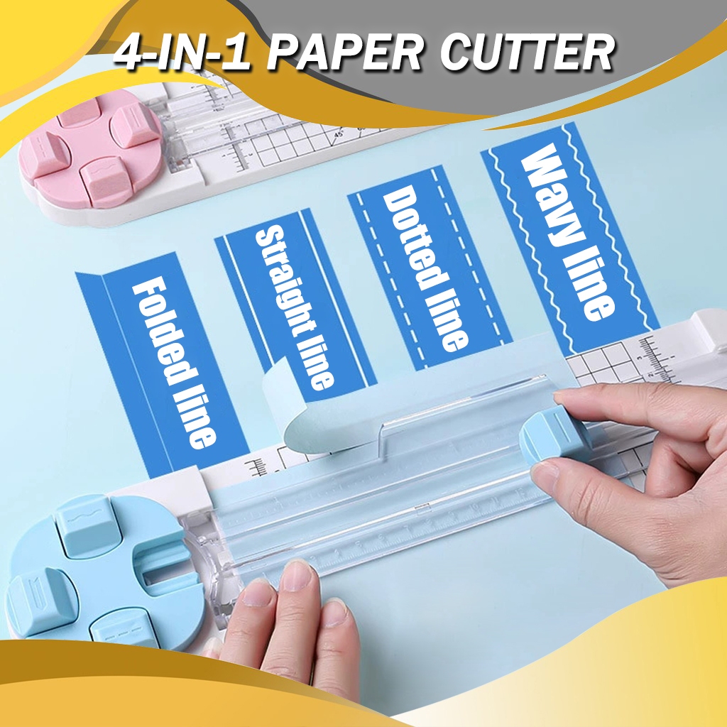 4-in-1 Paper Cutter ID Photo Hand Account Office Paper Crafts Home ...