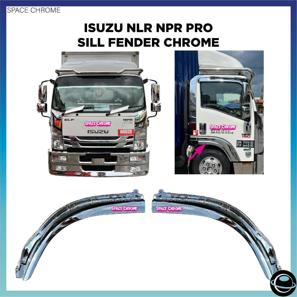 ISUZU NLR NPR PRO SILL FENDER CHROME 1SET ISUZU NPR PRO ACCESSORIES ...