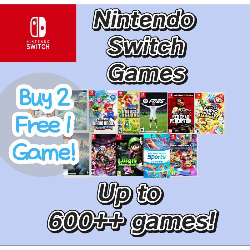 (🔥buy 2 free 1🔥)Nintendo switch digital games (request any game you ...