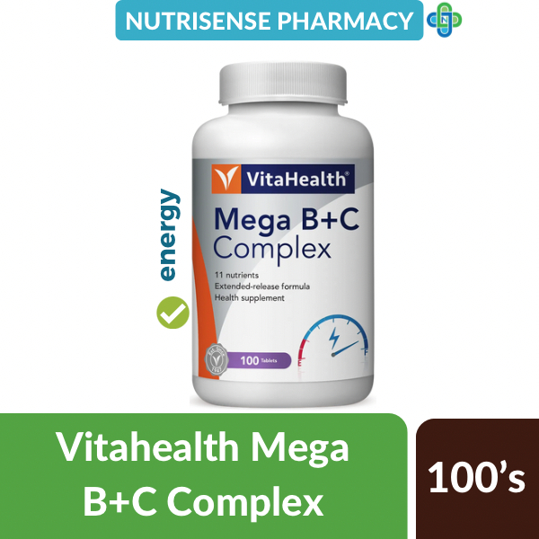 Vitahealth Mega B+C Complex Tablets 100s | Shopee Malaysia