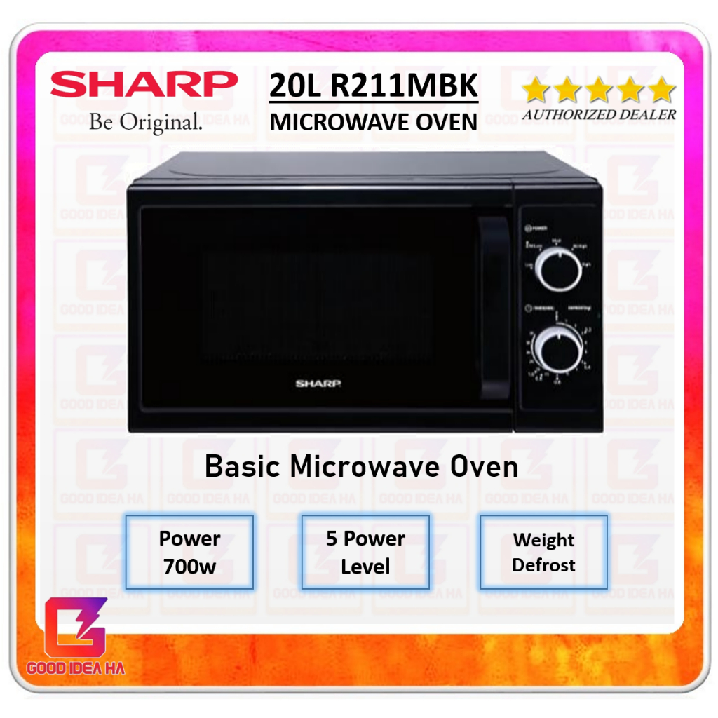 【NEW MODEL】Sharp Microwave Oven 20L R211MBK | Shopee Malaysia