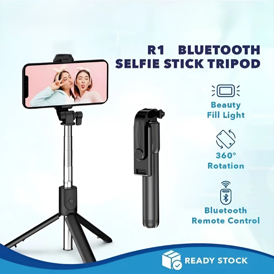 Mini Bluetooth Selfie Stick Tripod Extendable Phone Monopod with ...