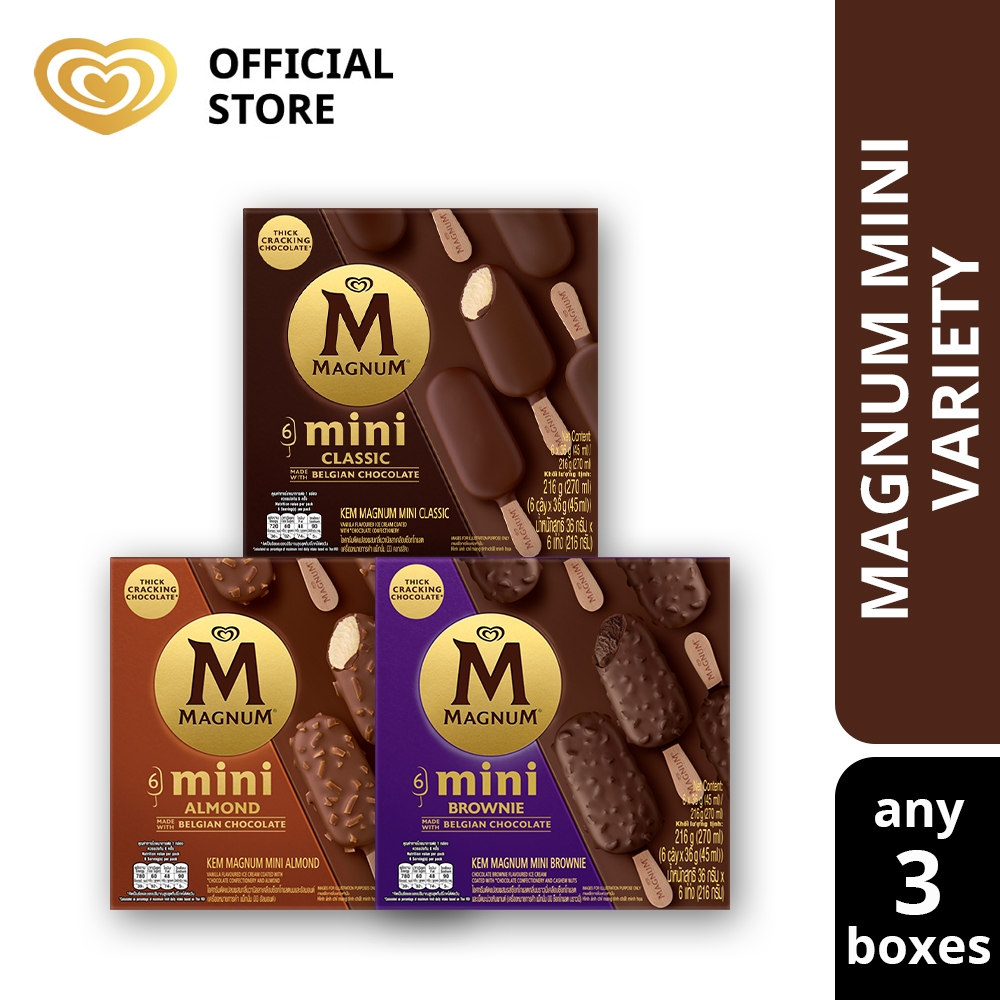 Magnum Mini Variety ( 3 Boxes) | Shopee Malaysia