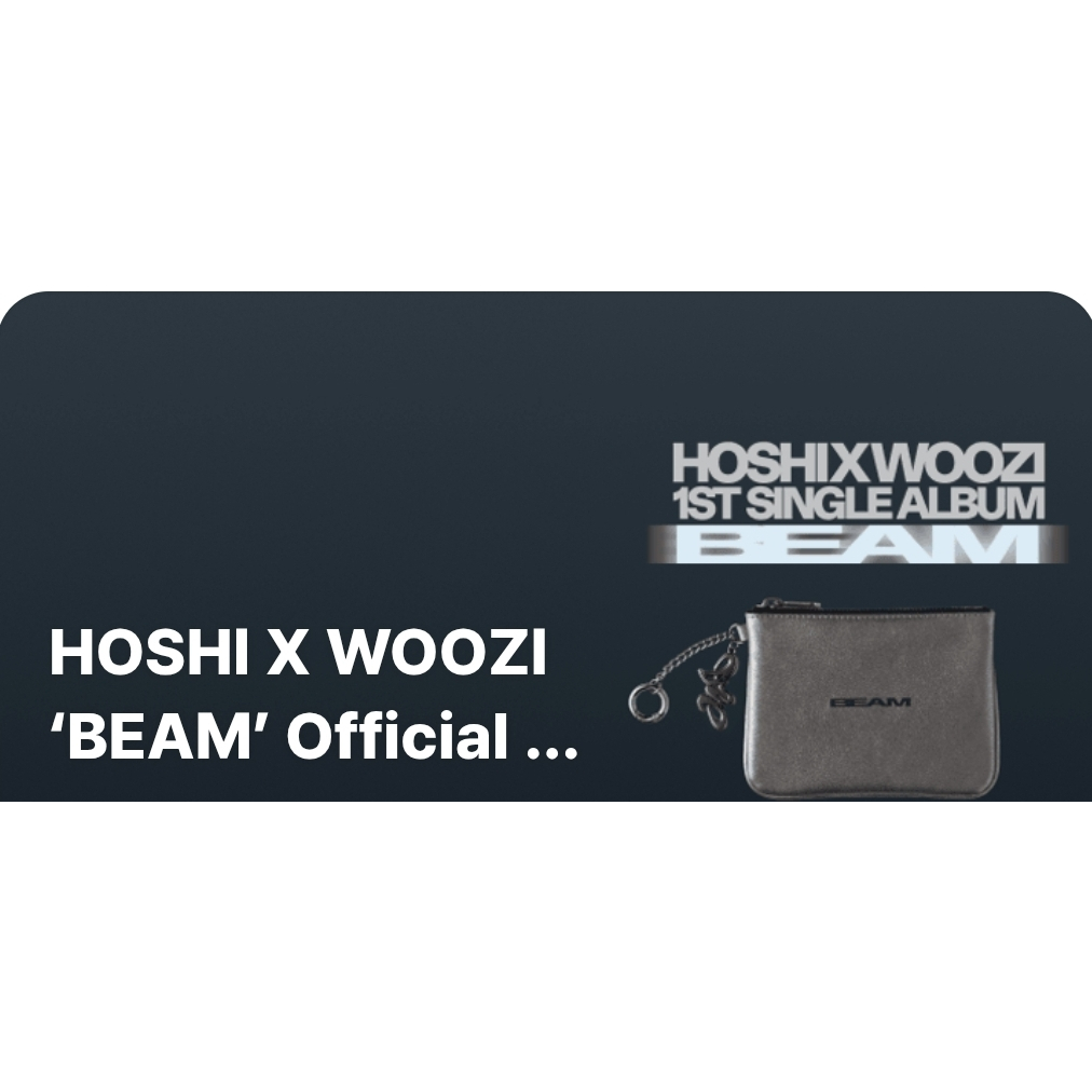 Seventeen Hoshi X Woozi Beam Official Merchandise - [Pre-Order ...