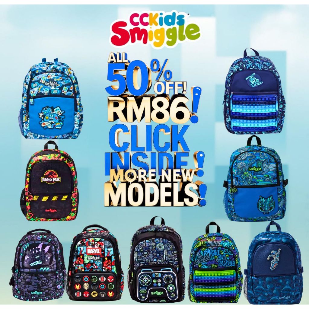 (READY STOCK) SMIGGLE Boys school bag 🎒BOYS LARGE BACKPACK 🎒Beg sekolah ...