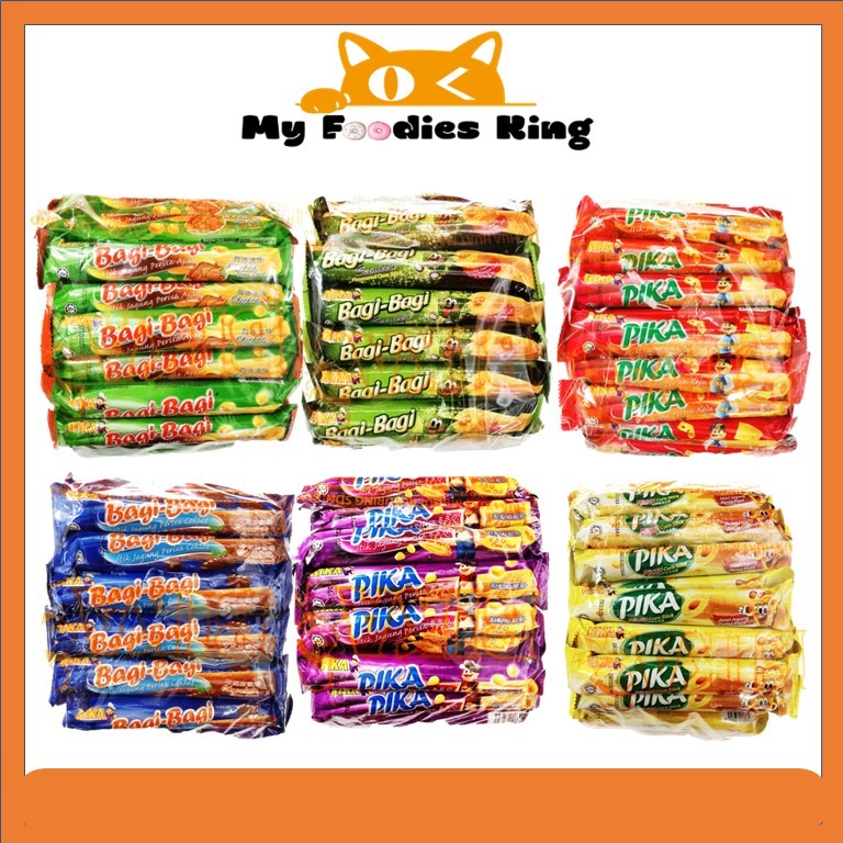 Bika bagi bagi Corn Stick 10g x 40pcs Choco/chicken/jejari jagung pizza ...