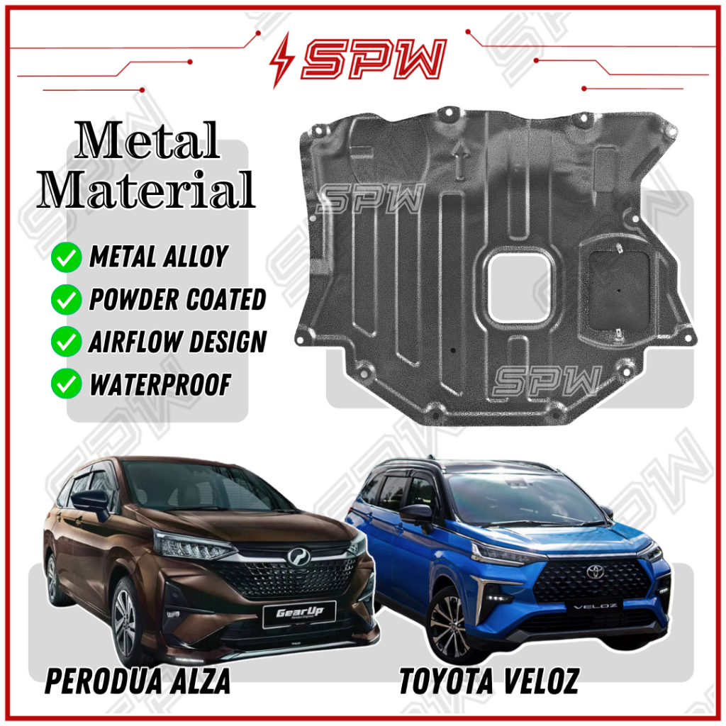 Perodua Alza / Toyota Veloz Lower Under Engine Cover Metal Alloy ...