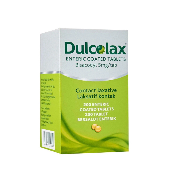 Dulcolax Contact Laxative Tablets (200 enteric coated tablets) - For ...