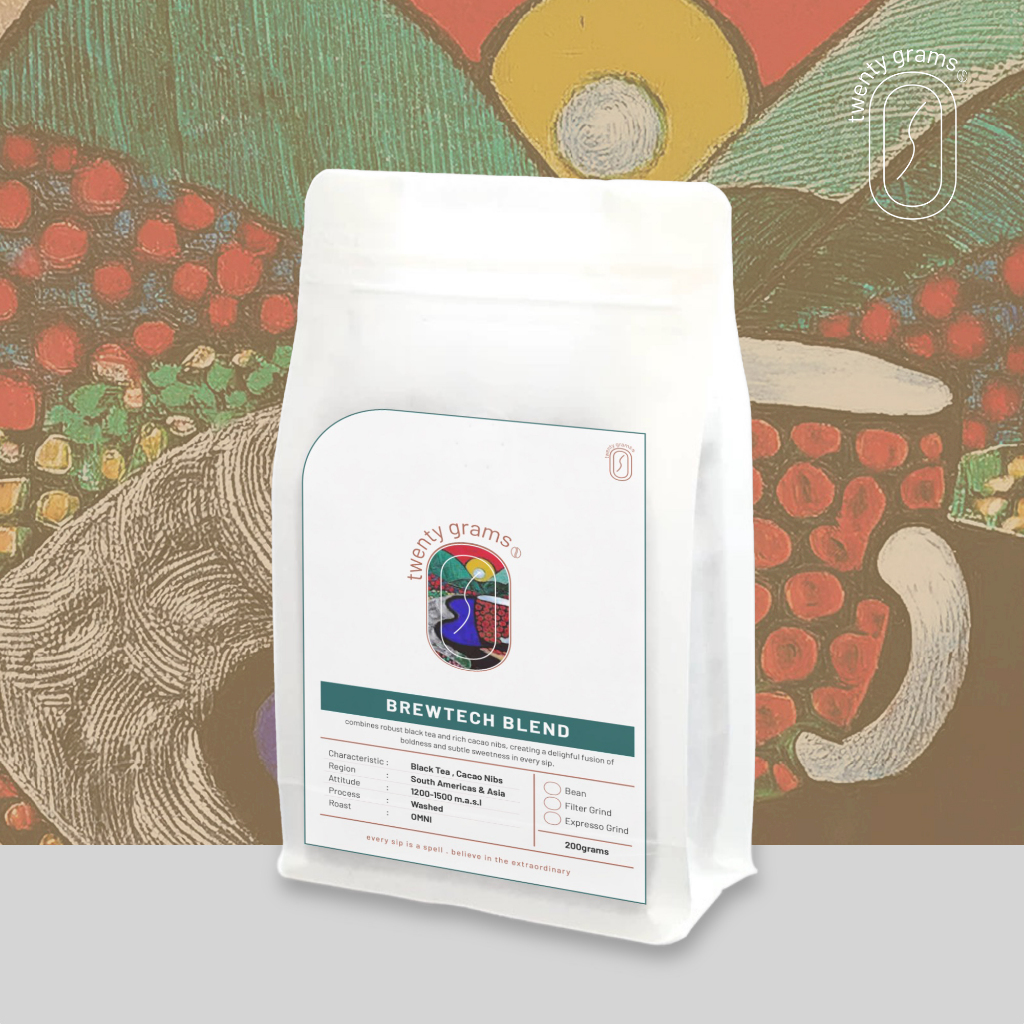 (FOR HIM) 20GRAMS BrewTech Blend Coffee 200G | Black Tea , Cacao Nibs ...